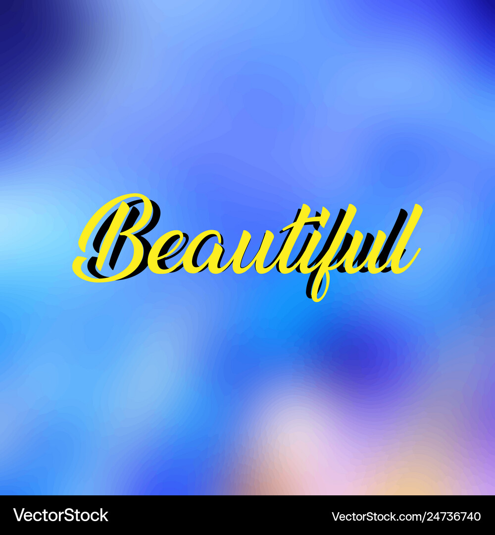 Beautiful love quote with modern background Vector Image