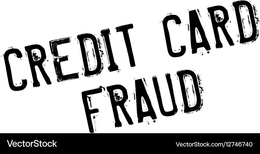 Credit card fraud rubber stamp Royalty Free Vector Image