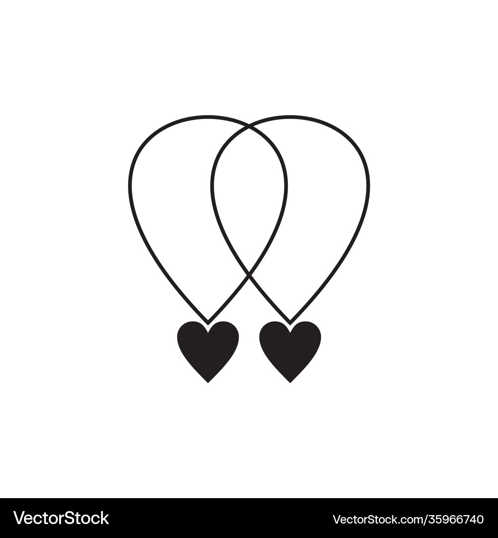 Necklace icon logo design template Royalty Free Vector Image