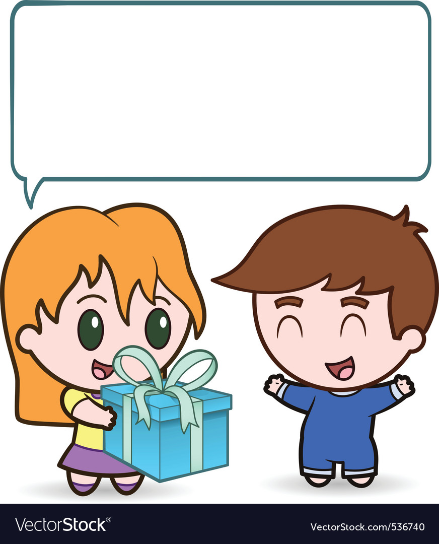 Present for boy Royalty Free Vector Image - VectorStock