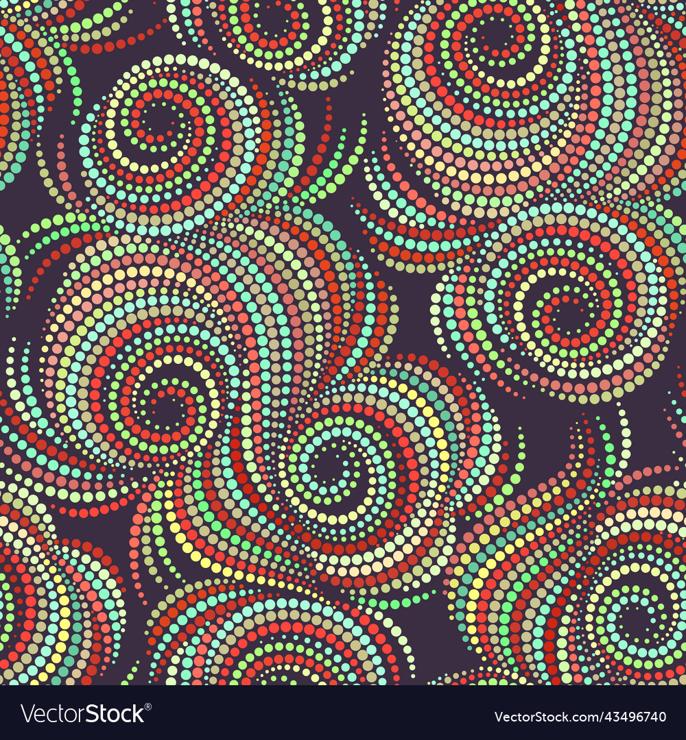 Seamless pattern with beads Royalty Free Vector Image