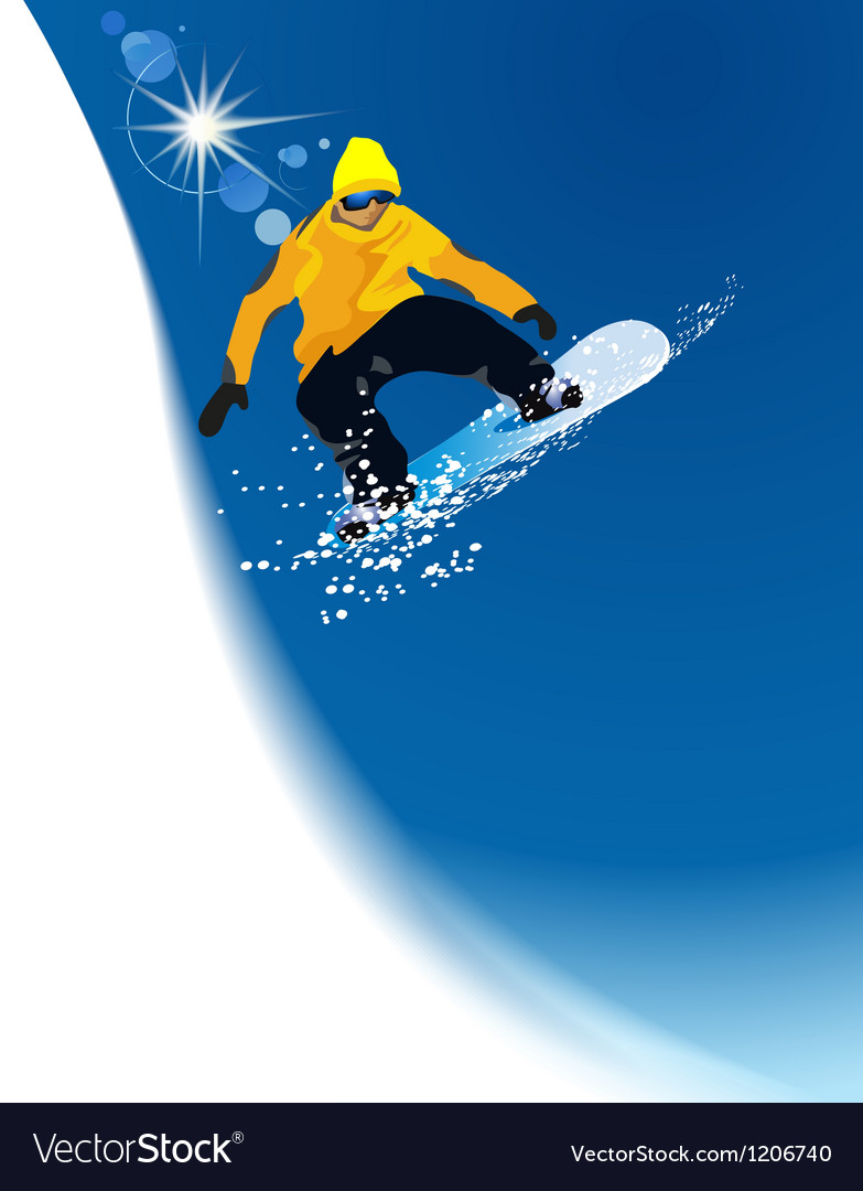 Snowboarder Royalty Free Vector Image - VectorStock