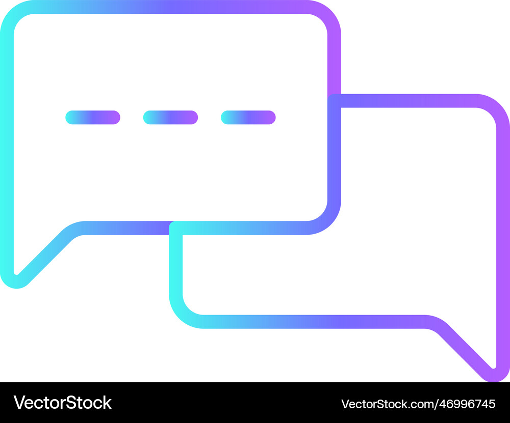 Communication marketing icon with blue duotone Vector Image
