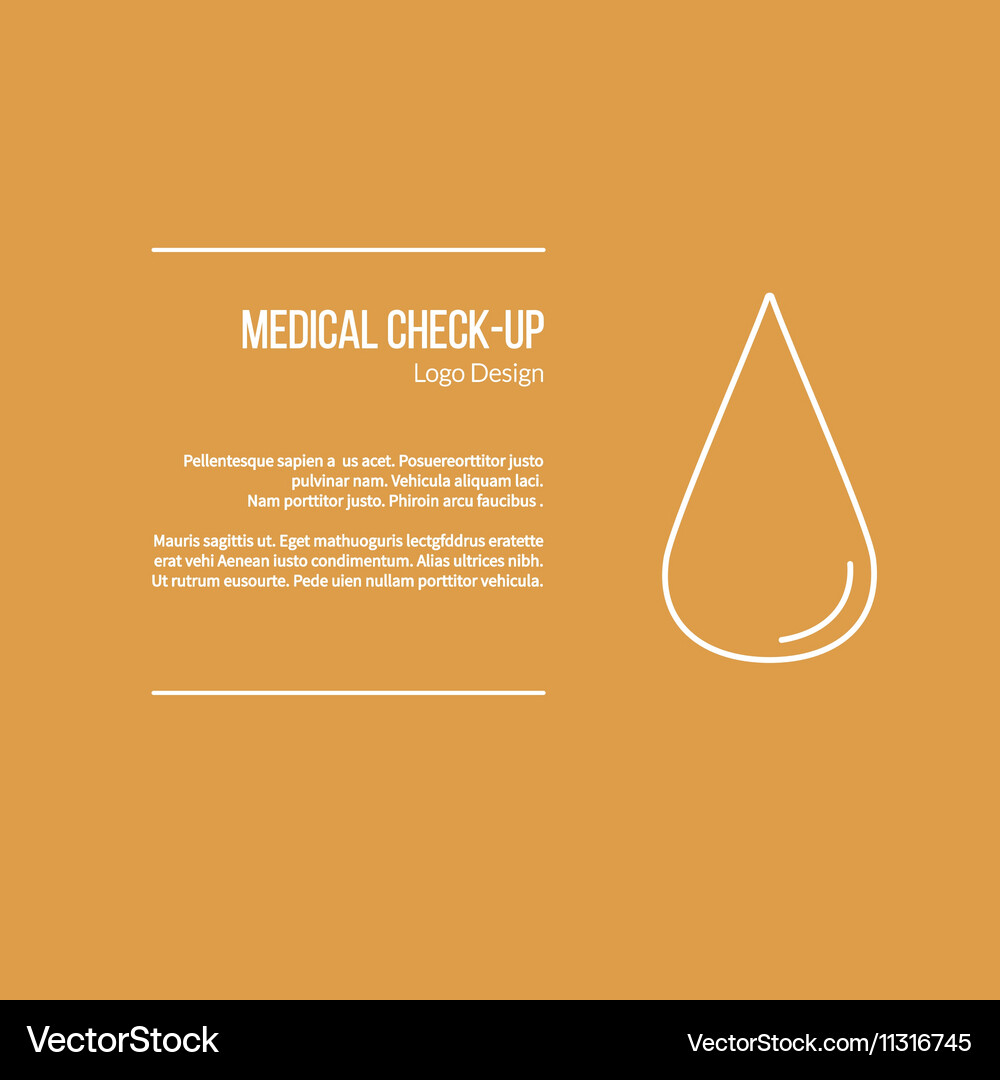 Medical diagnostic checkup graphic design concept Vector Image