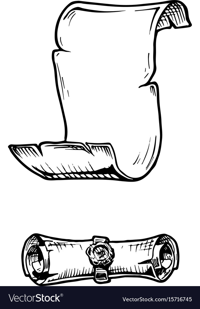 Old scroll Royalty Free Vector Image - VectorStock