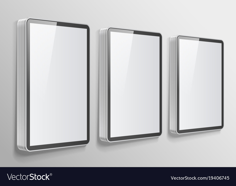 Realistic light box template Royalty Free Vector Image