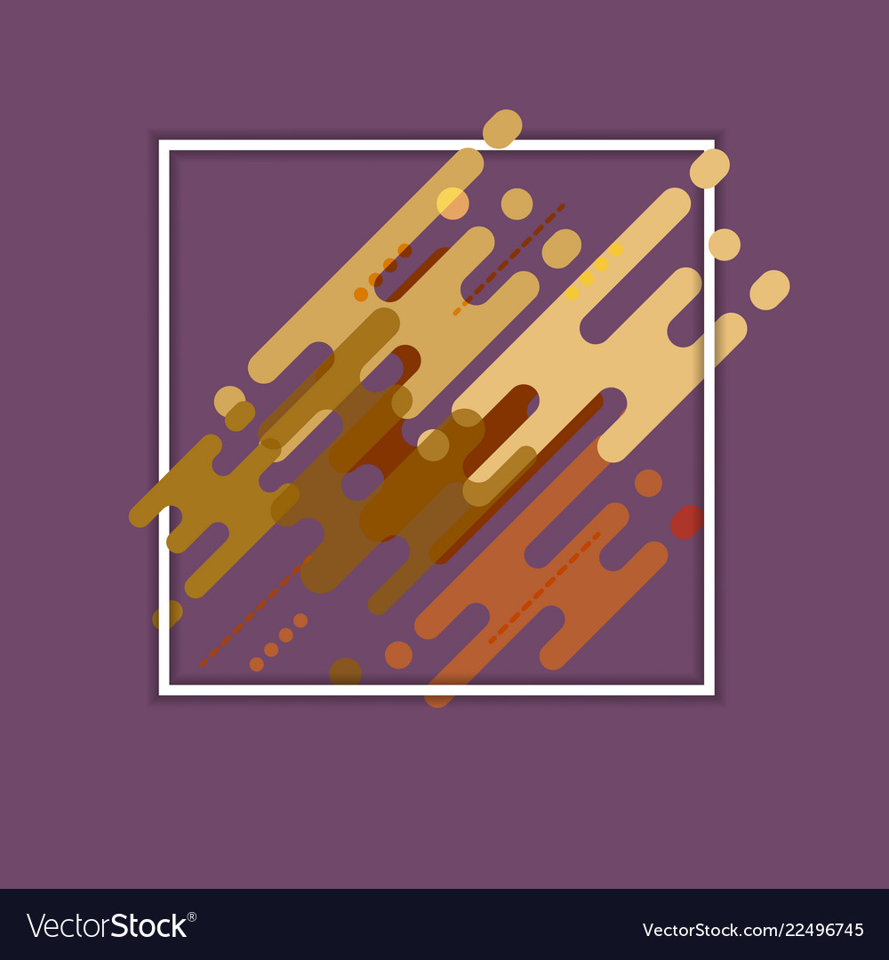 White frame with geometric pattern Royalty Free Vector Image