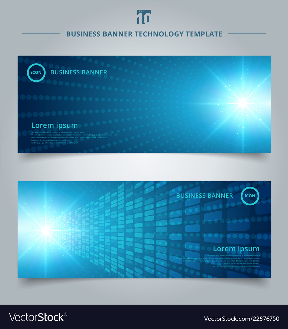 Banner web template abstract technology concept Vector Image