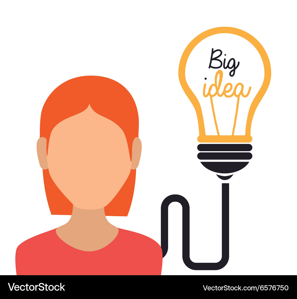 Big ideas graphic design with icons Royalty Free Vector