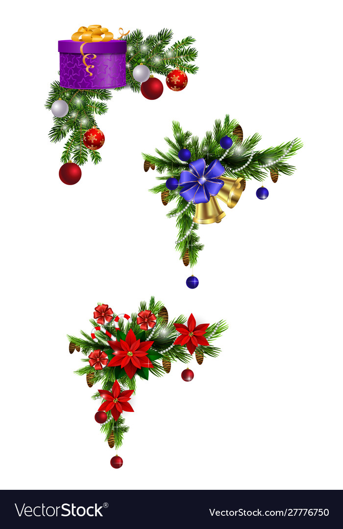 Christmas elements for your designs Royalty Free Vector