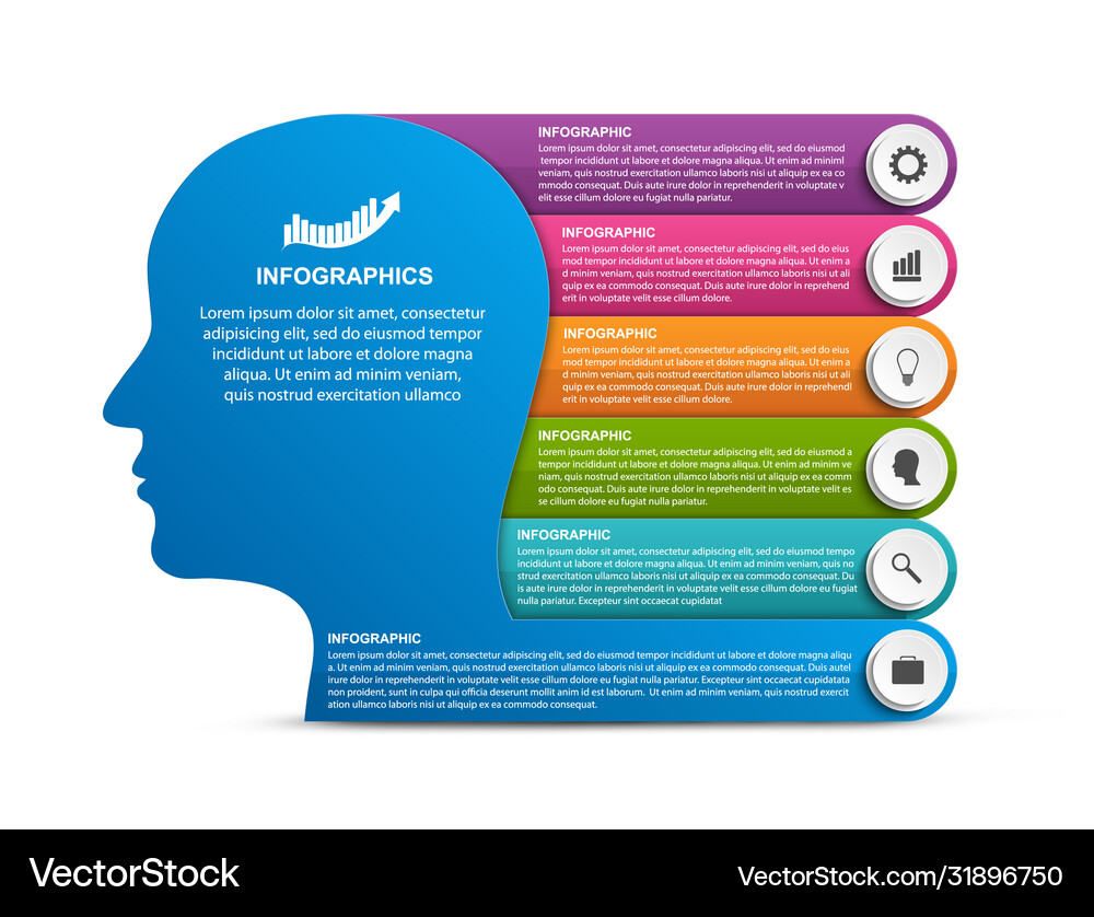 Infographic for business presentations with the Vector Image