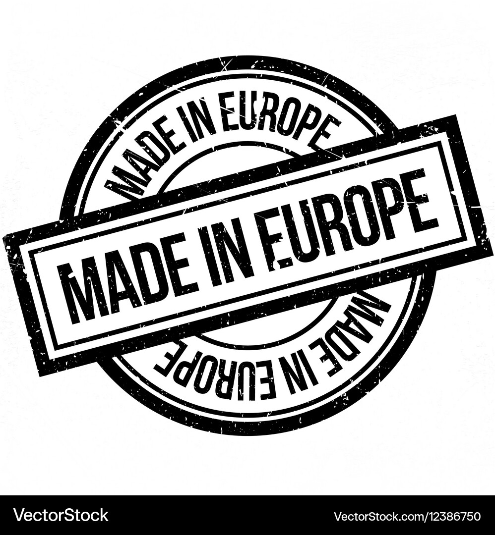 Made In Europe rubber stamp Royalty Free Vector Image