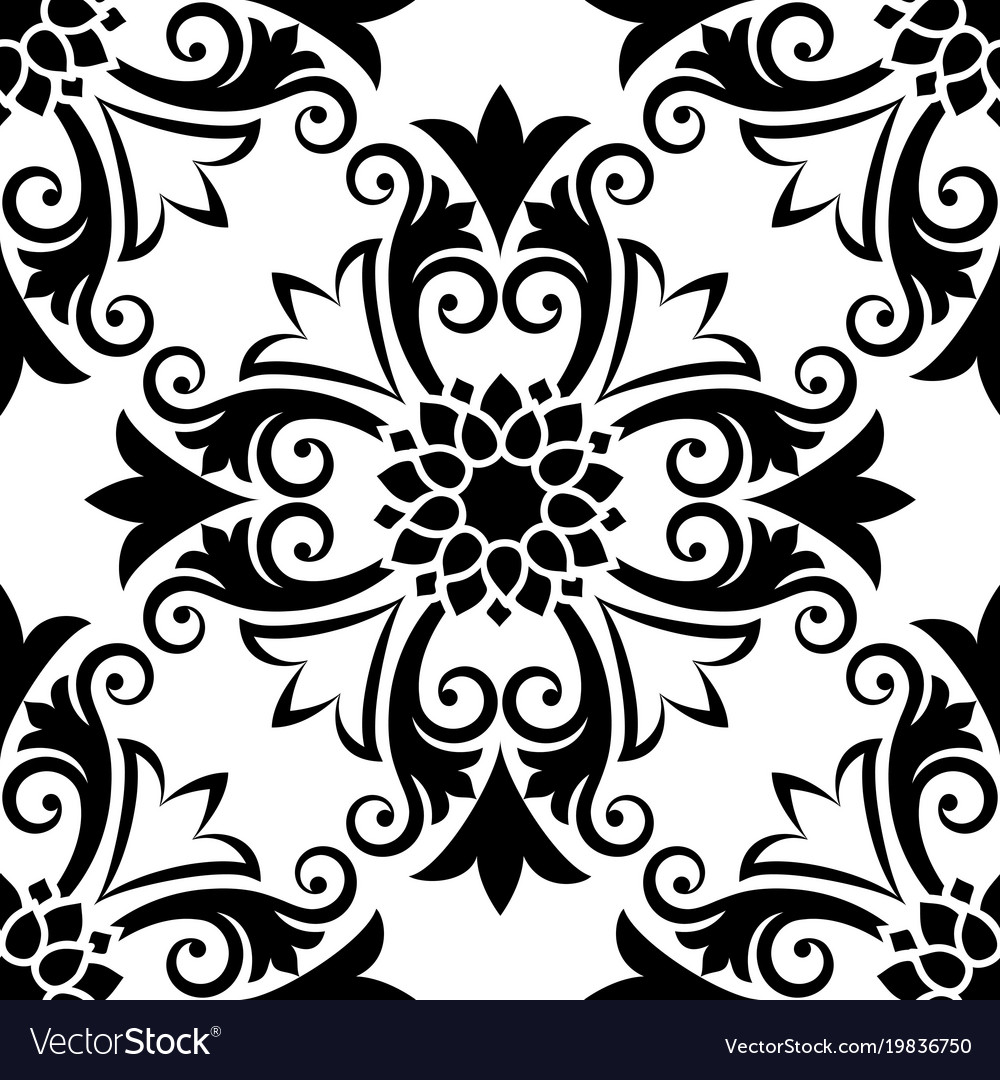 Vintage ornament seamless pattern Royalty Free Vector Image