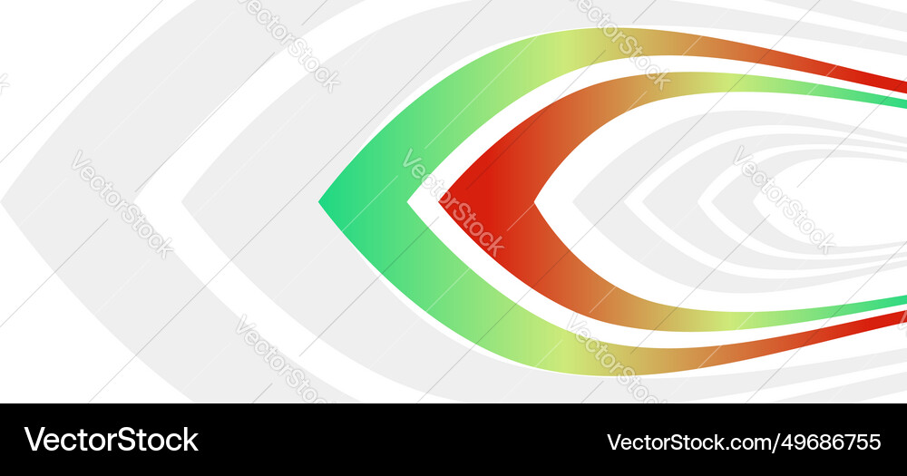 Abstract curve green red gradient sport background
