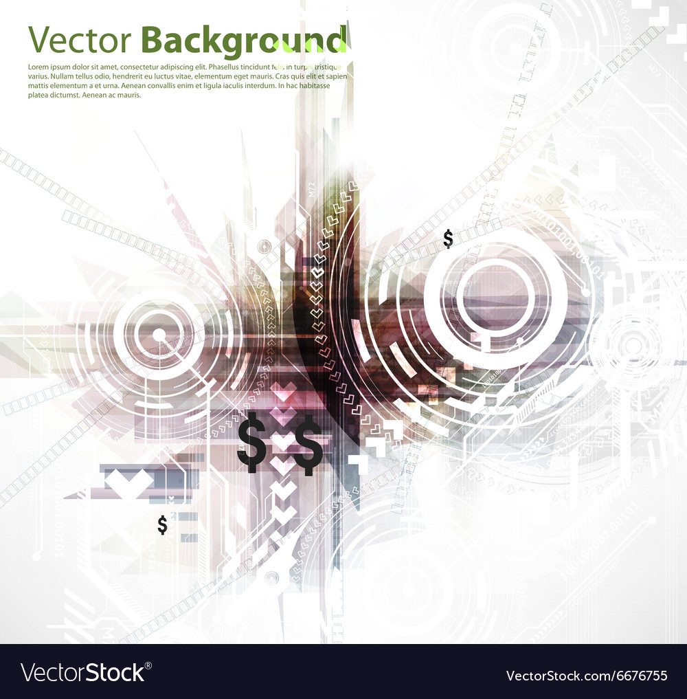 Abstract techno background Royalty Free Vector Image
