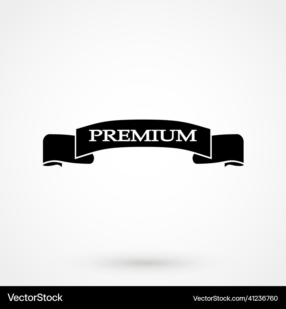 Banner icon ribbon symbol Royalty Free Vector Image