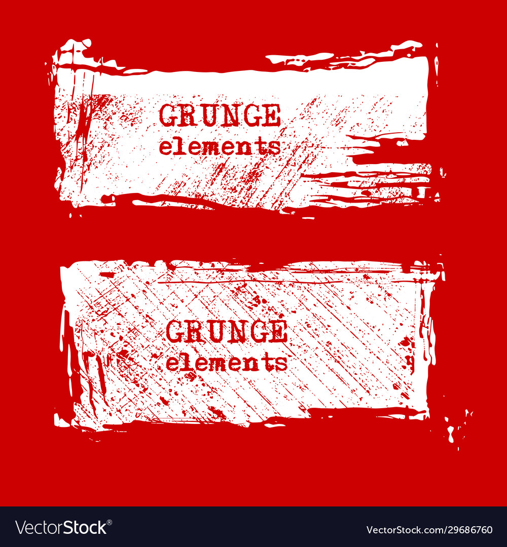 Set grunge background ink retro Royalty Free Vector Image