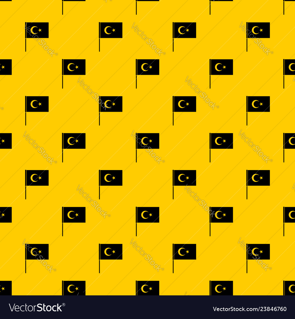 Turkish flag pattern Royalty Free Vector Image