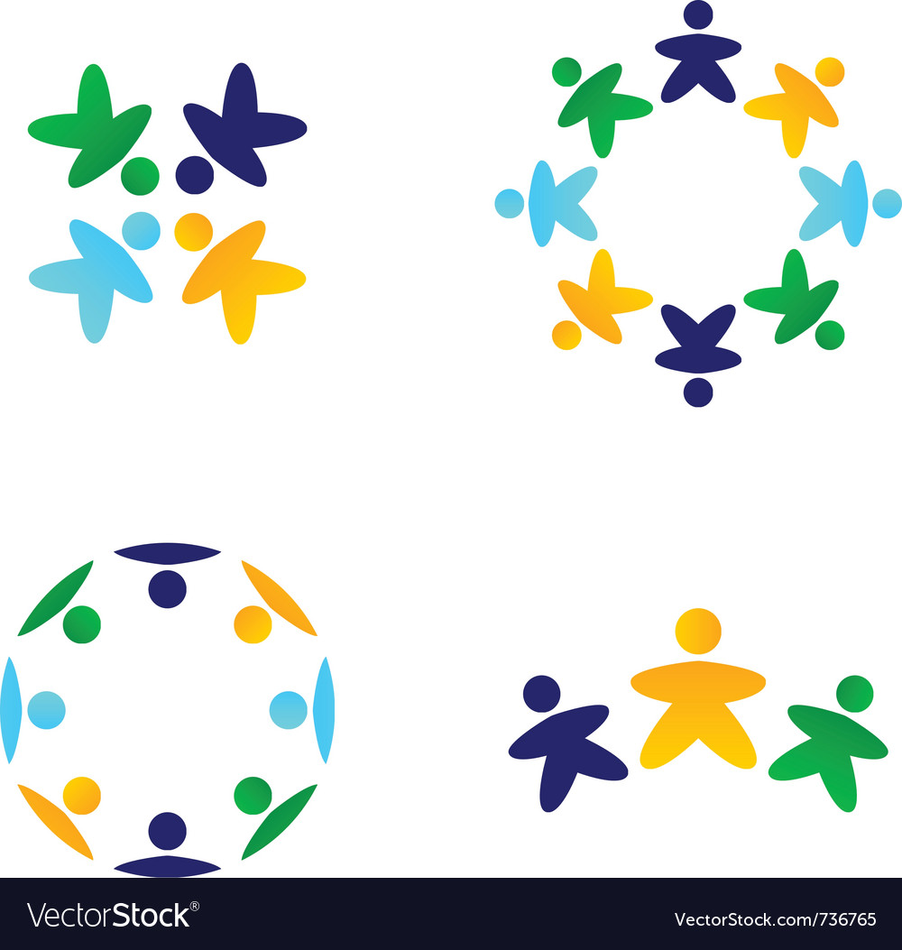 Multicultural teams Royalty Free Vector Image - VectorStock