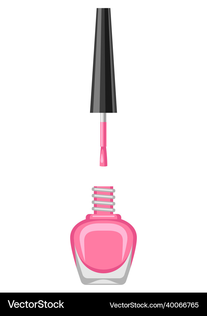 Nail polish make up item beauty Royalty Free Vector Image