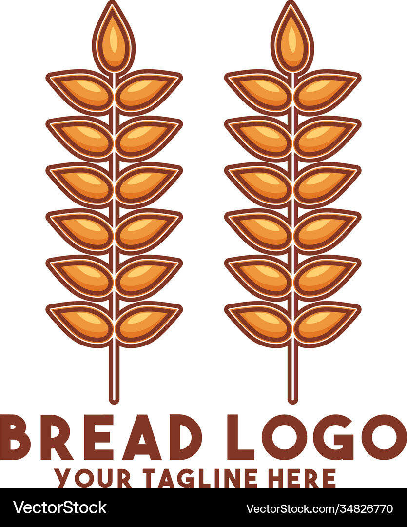 Bread logo modern concept design Royalty Free Vector Image