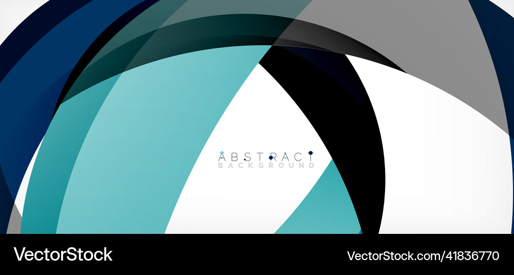 Color circle shapes minimal geometric background Vector Image