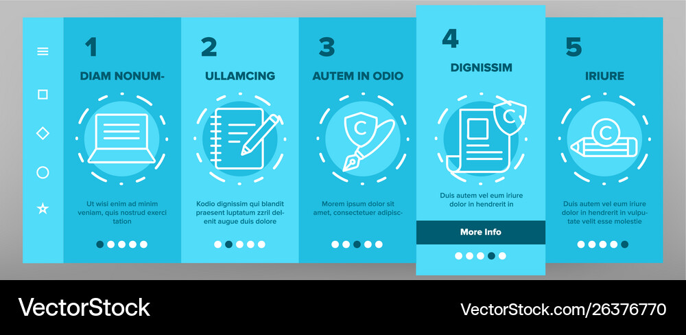 Color copywriting and blogging onboarding Vector Image