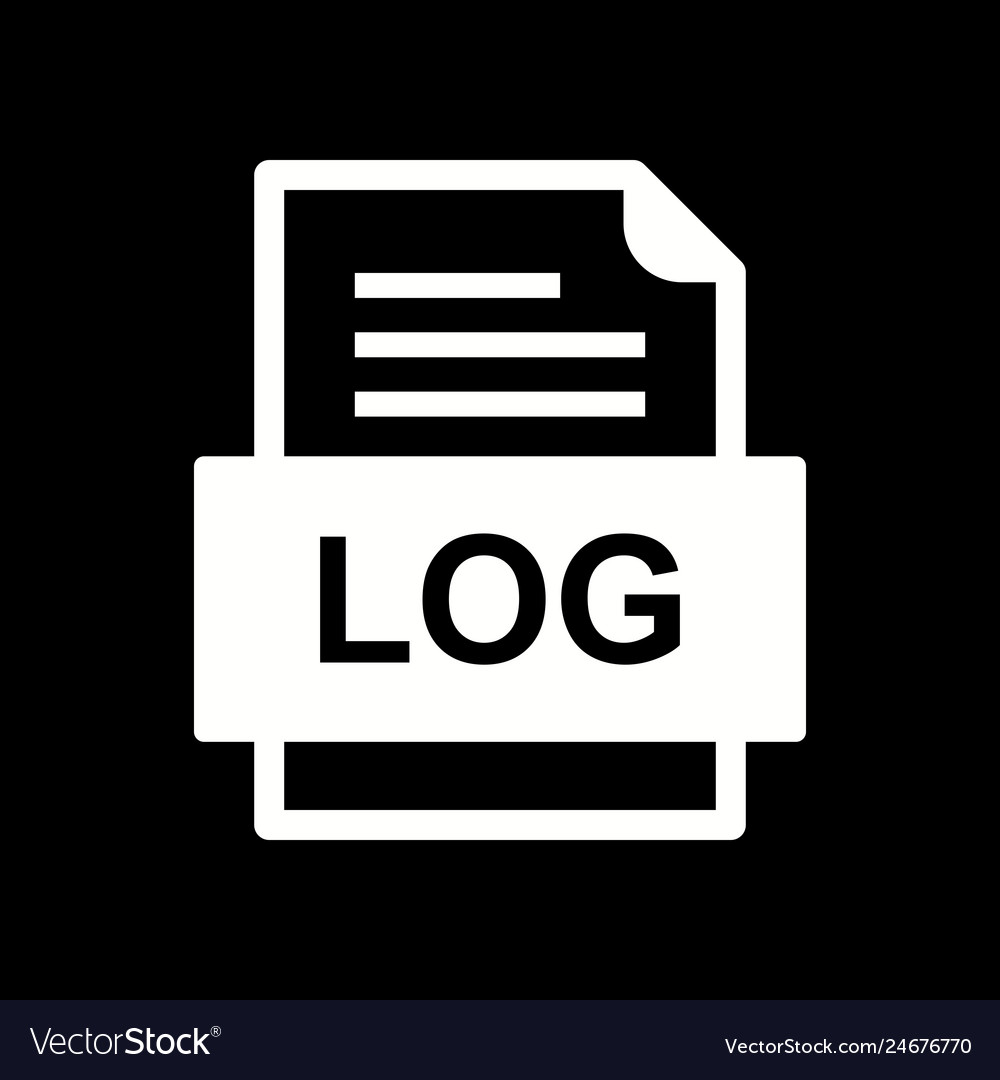 Log file document icon Royalty Free Vector Image