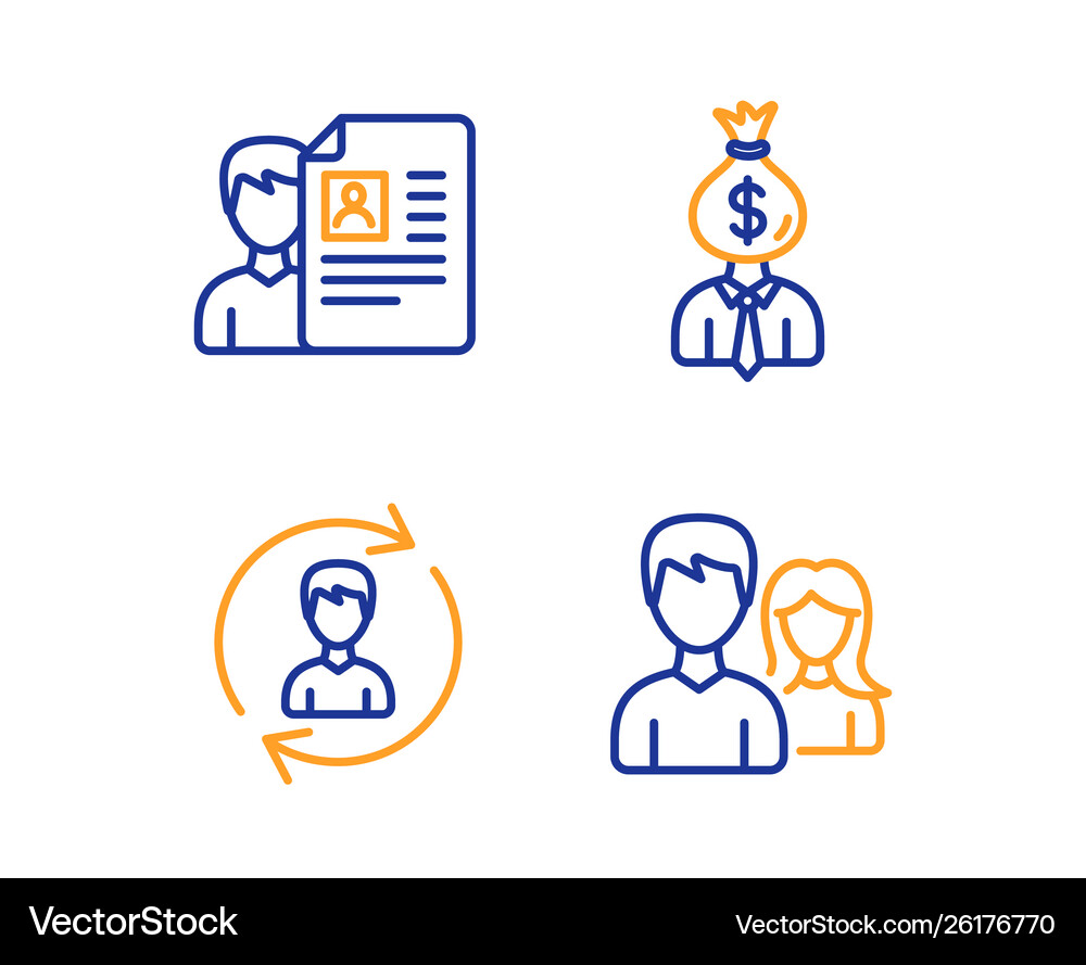 Manager job interview and human resources icons Vector Image