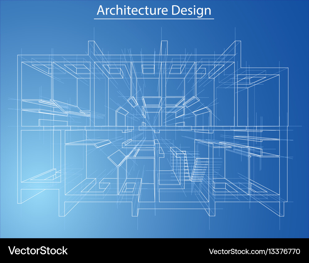 Model floor apartment block Royalty Free Vector Image