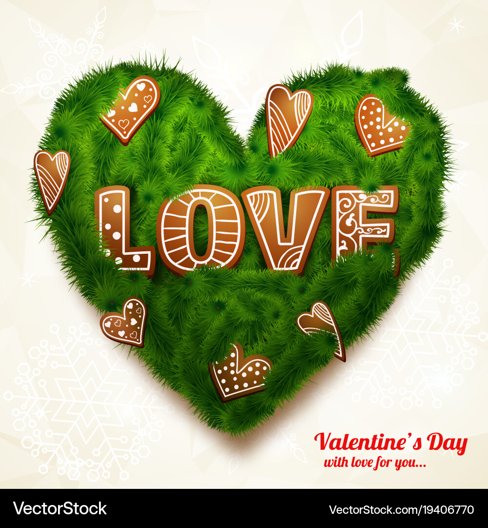 Romantic realistic greeting background Royalty Free Vector