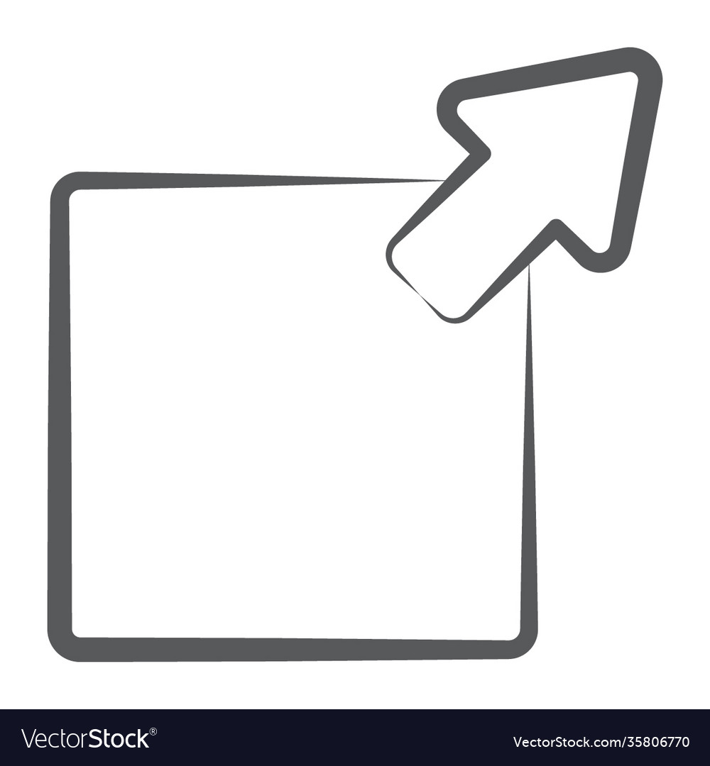 Screen expand Royalty Free Vector Image - VectorStock