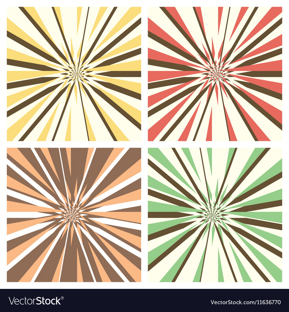 Set radial sunburst backgrounds Royalty Free Vector Image Set radial sunburst backgrounds Royalty Free Vector Image