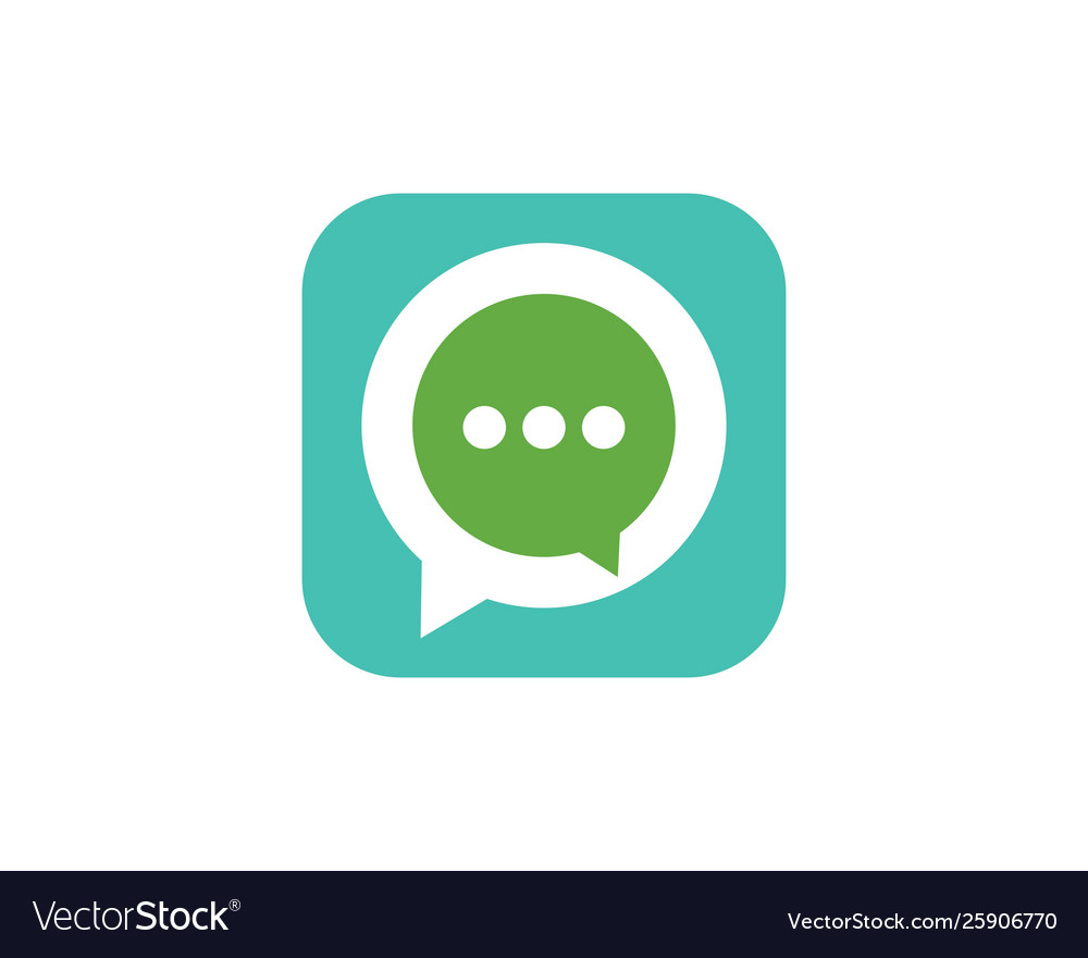 Speech bubble chat communication Royalty Free Vector Image