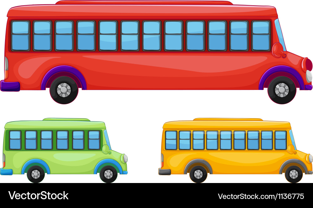 Buses Royalty Free Vector Image - VectorStock