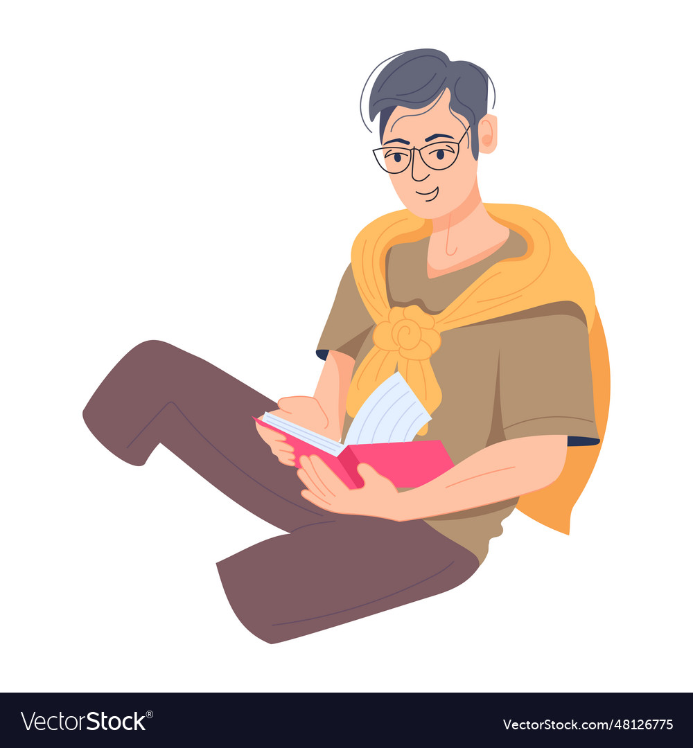 Reading diary Royalty Free Vector Image - VectorStock