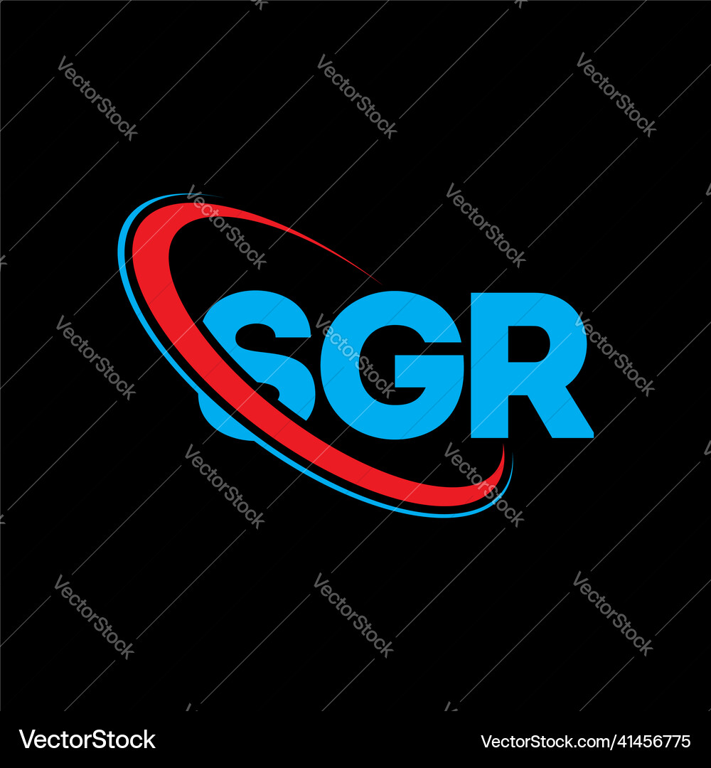 Sgr logo letter letter logo design Royalty Free Vector Image