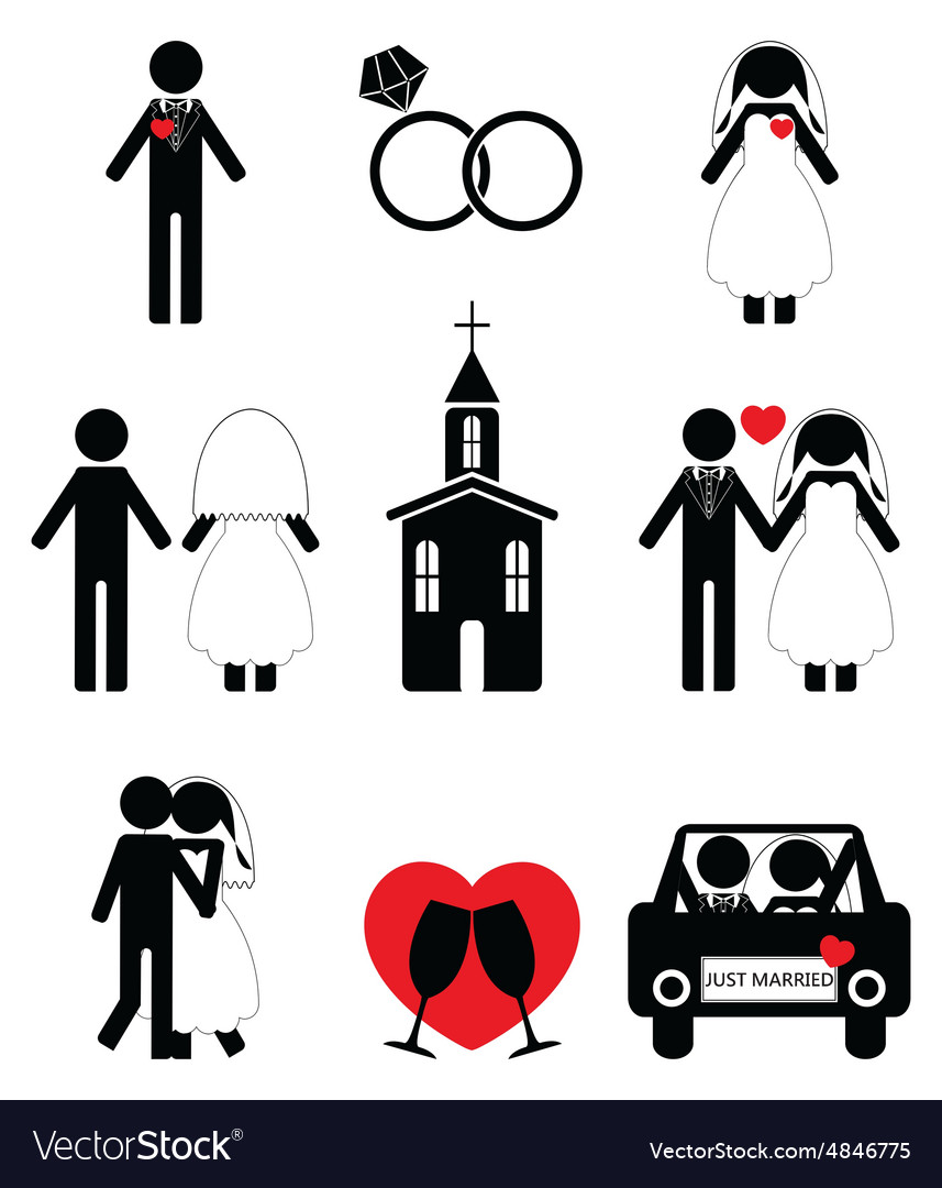 Wedding 2 Royalty Free Vector Image - VectorStock