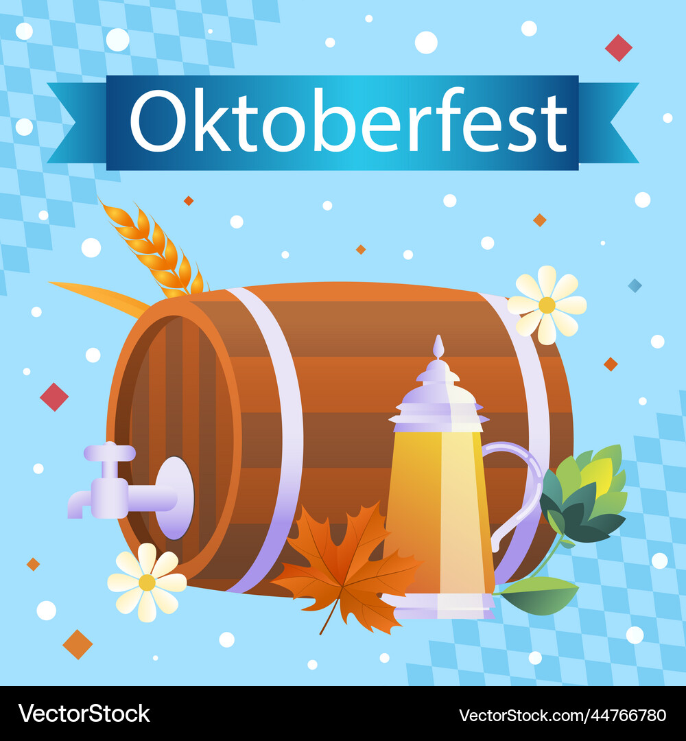 Gradient for oktoberfest festival Royalty Free Vector Image