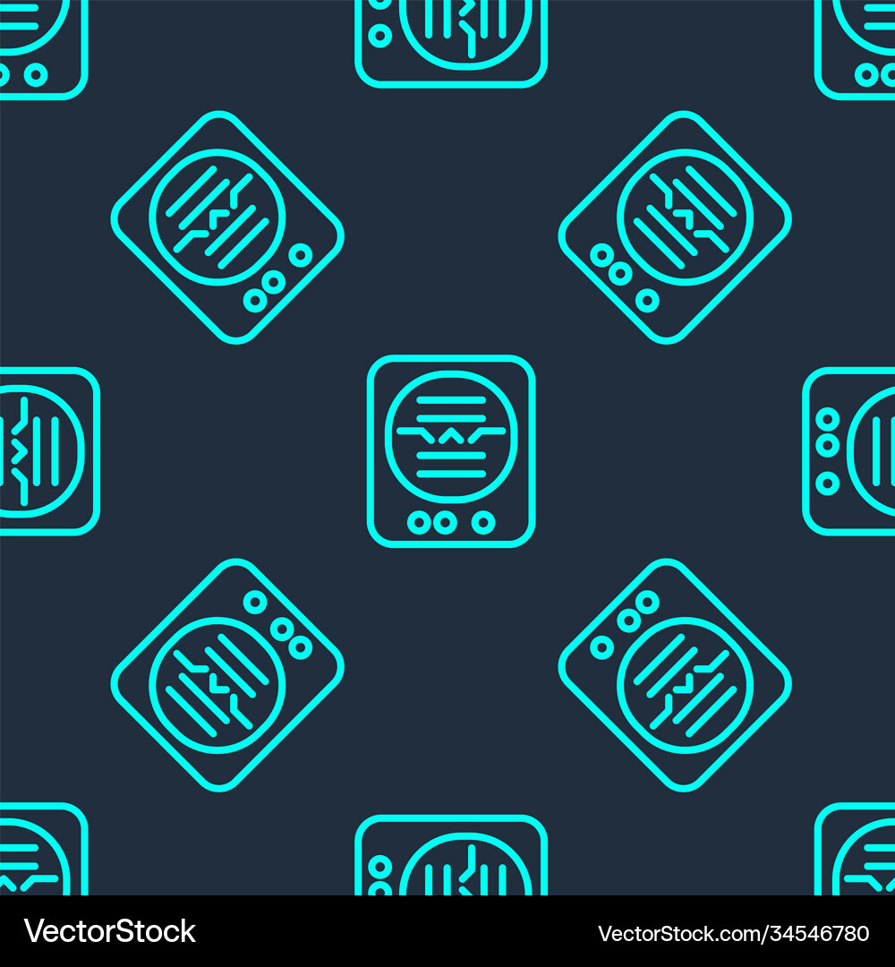 Green line attitude indicator is an instrument Vector Image