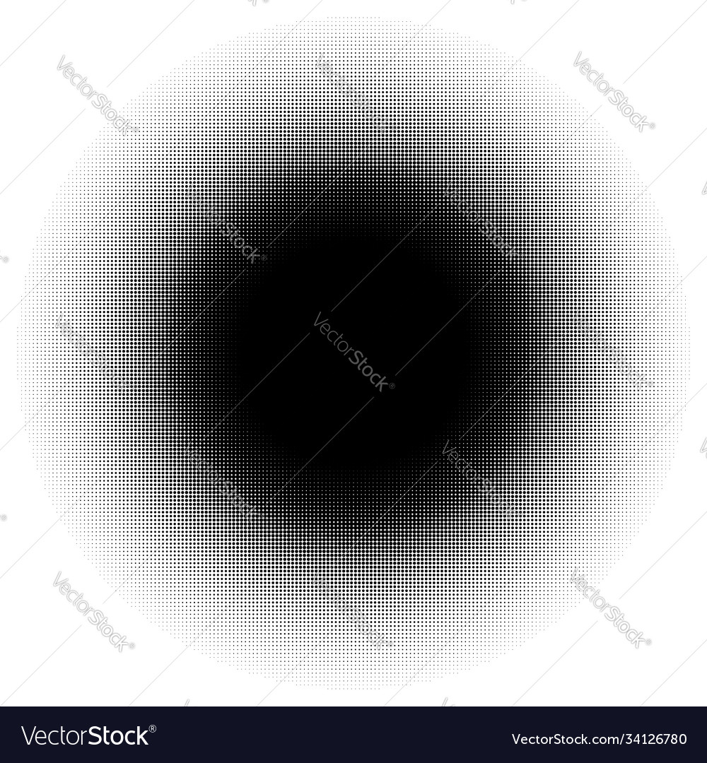 Halftone Pattern Texture Circles Dots Screentone Vector Image