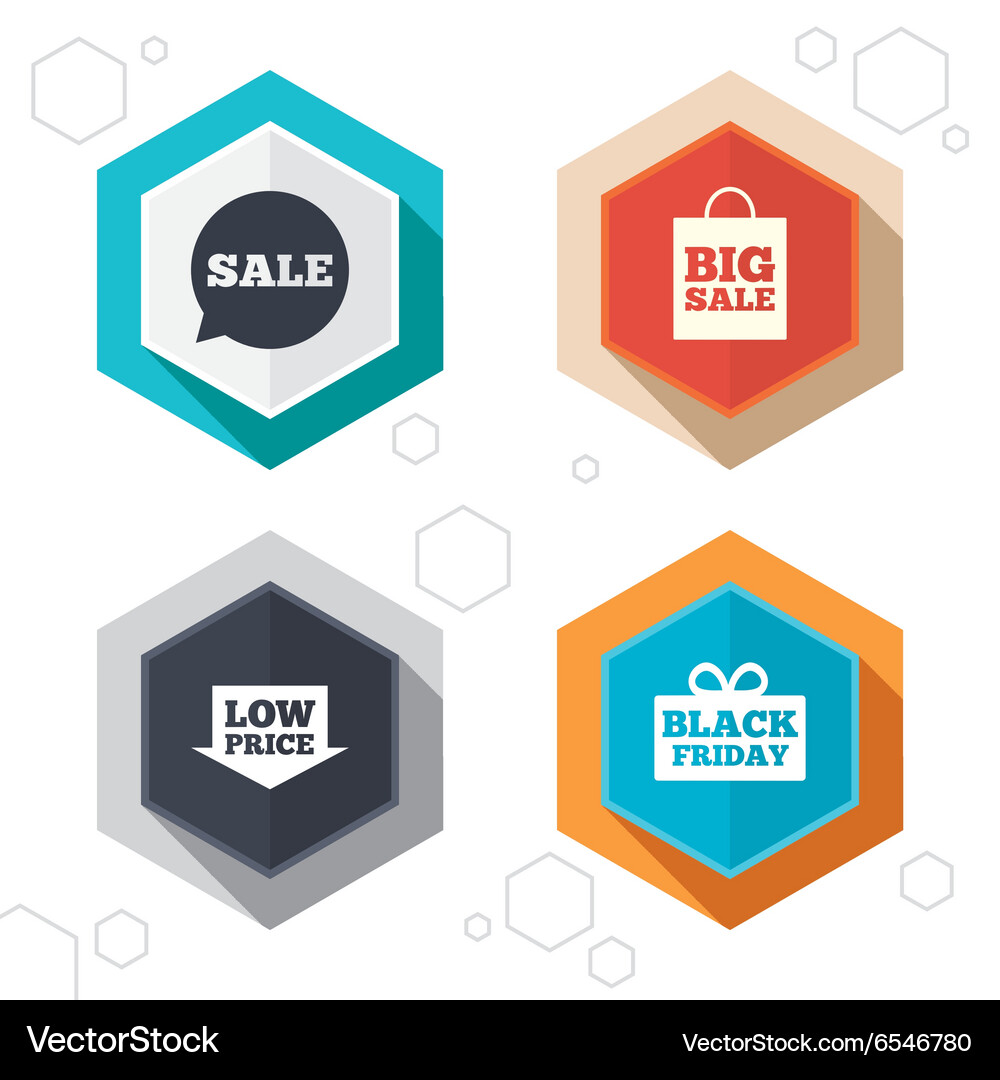 Sale speech bubble icon black friday symbol Vector Image