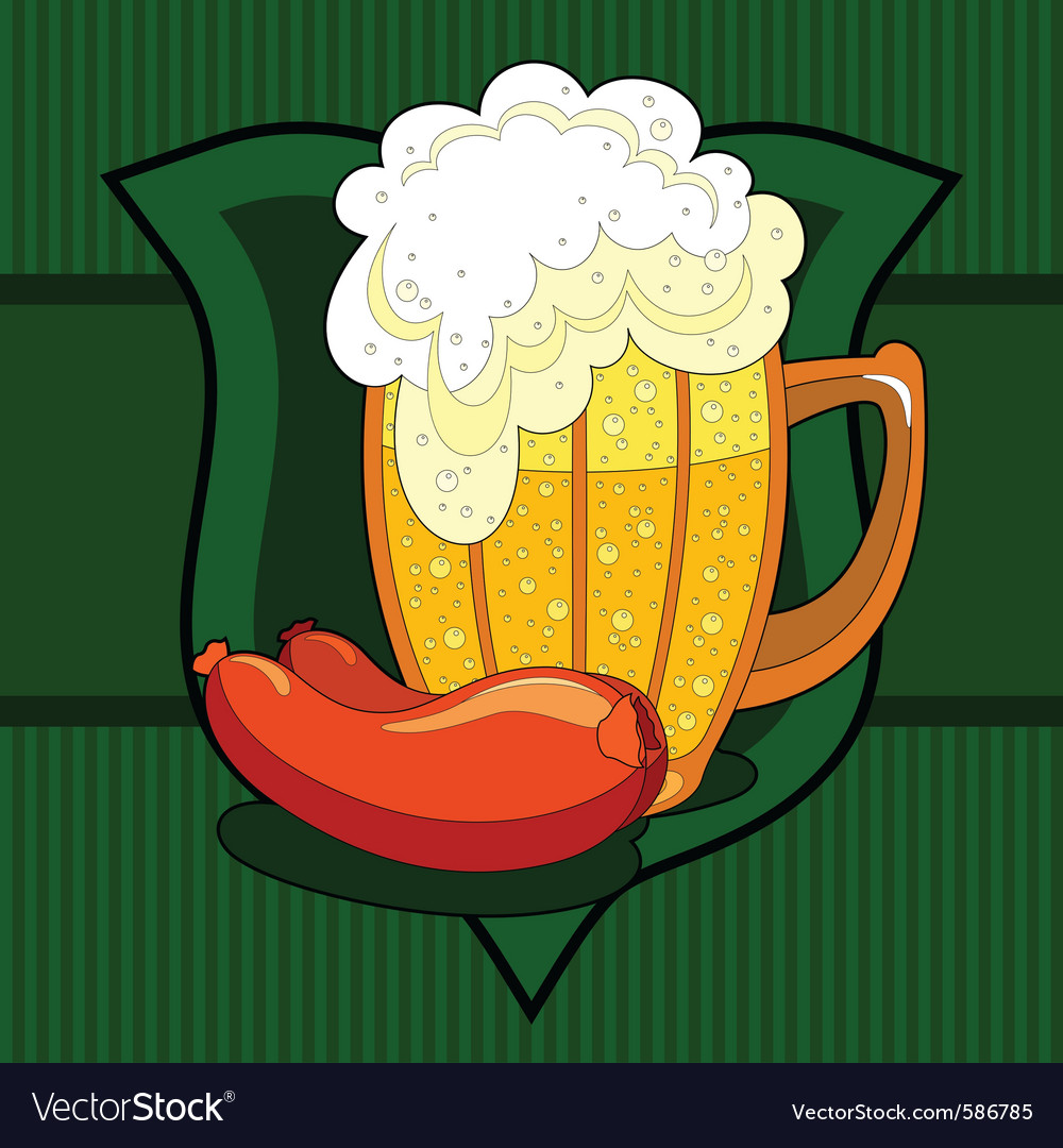 Beer background Royalty Free Vector Image - VectorStock