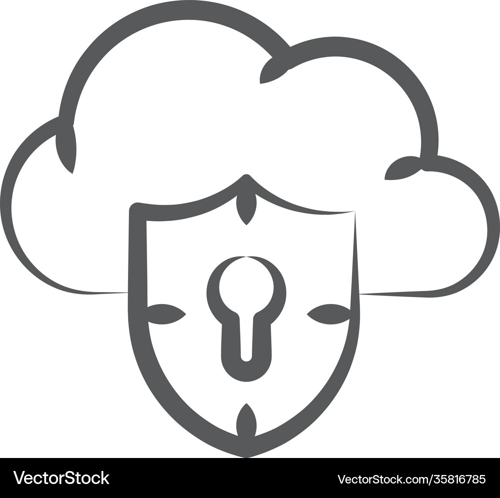 Cloud safety Royalty Free Vector Image - VectorStock