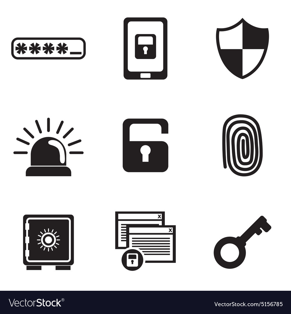 Security system design Royalty Free Vector Image