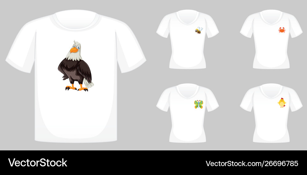 T-shirt design with animal graphics Royalty Free Vector