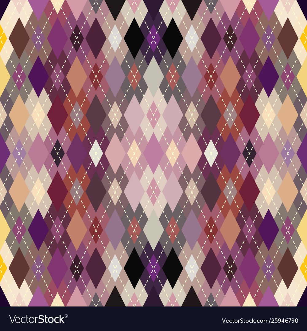 Argyle seamless pattern background Royalty Free Vector Image