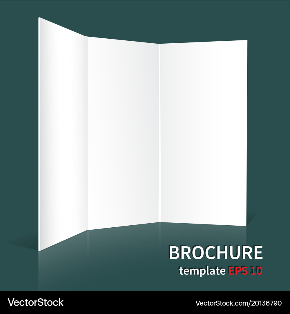 Brochure layouts on a green background-01 Vector Image