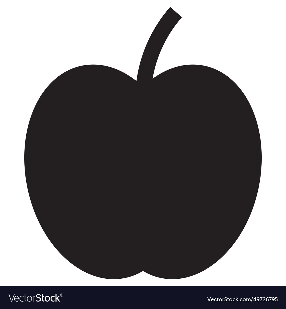 Apple icon in trendy style isolated on white Vector Image