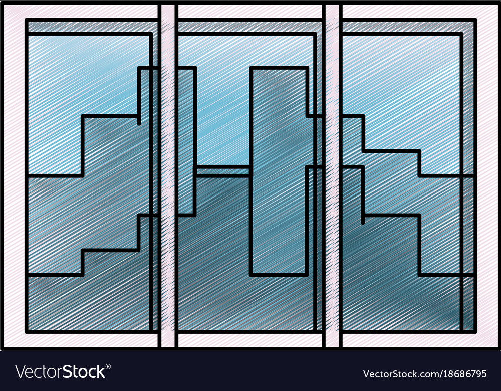 Isolated window design Royalty Free Vector Image